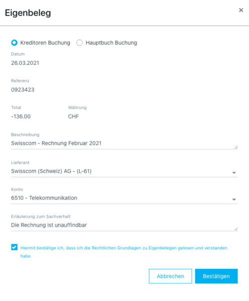 Eigenbeleg? Das sollten Sie wissen! | Run my Accounts AG